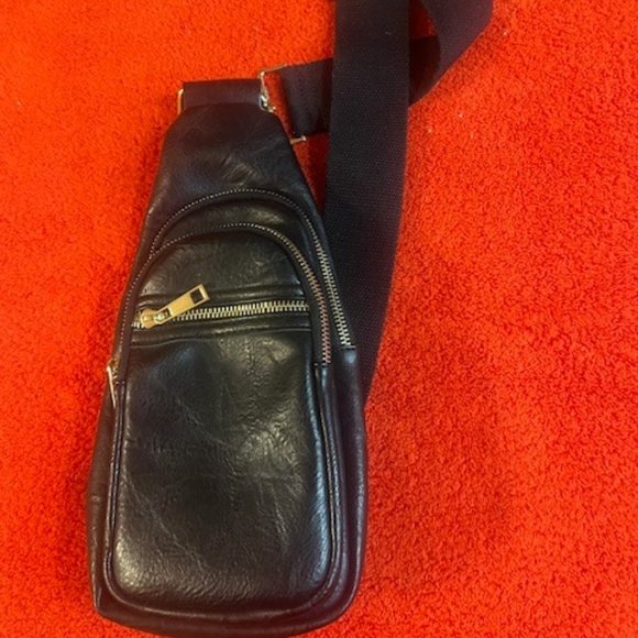 Bags | Black Threaded Pear Crossbody Purse With Gold Metal | Poshmark